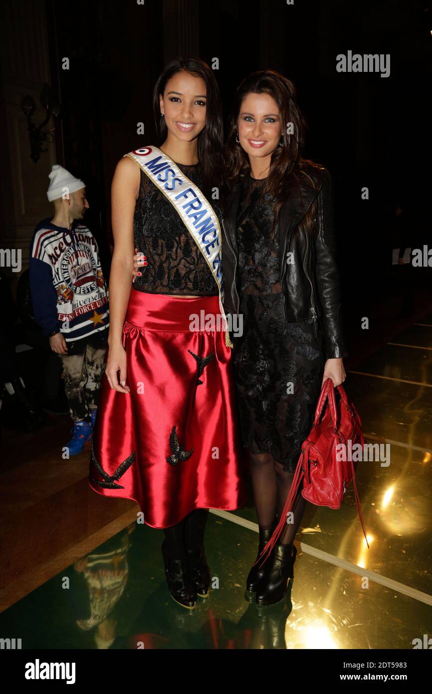 Flora Coquerel and Malika Menard attending Oscar Carvallo Spring-Summer ...