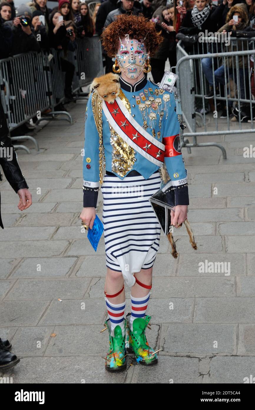 Fabio Leone arriving at Jean-Paul Gaultier's Spring-Summer 2014 Haute ...