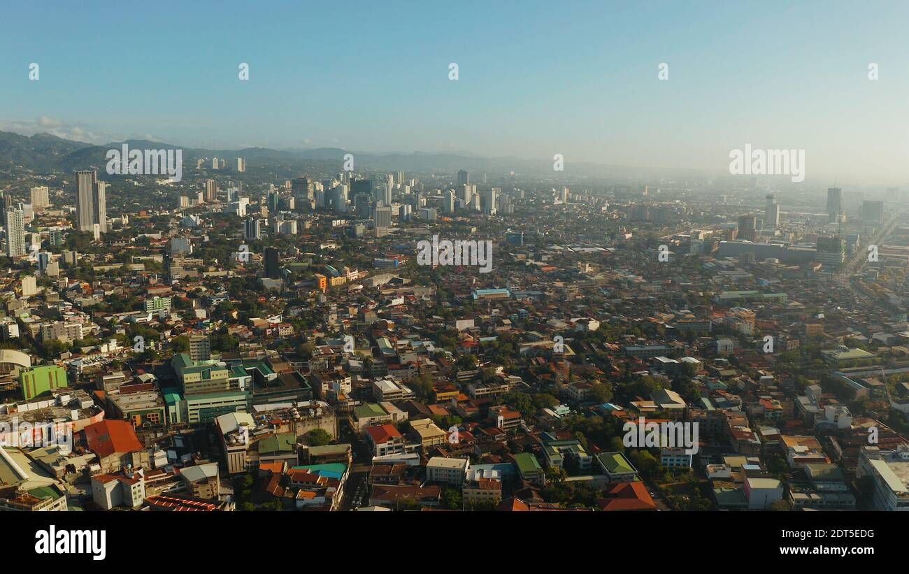 Cityscape: Cebu city with modern buildings, skyscrapers and business ...