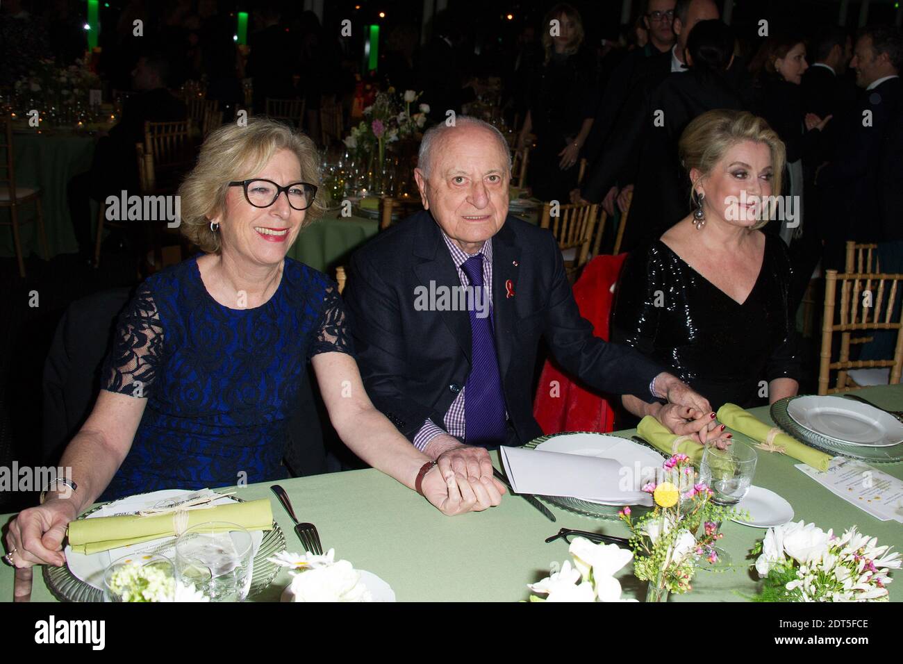 Genevieve Fioraso, Pierre Berge and Catherine Deneuve attending the ...