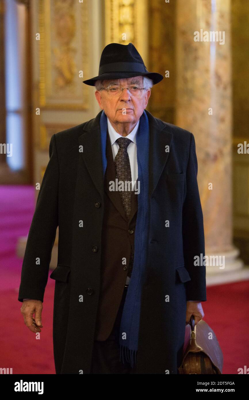 MP Jean Pierre Chevènement pictured arriving at the question time ( QAG ...