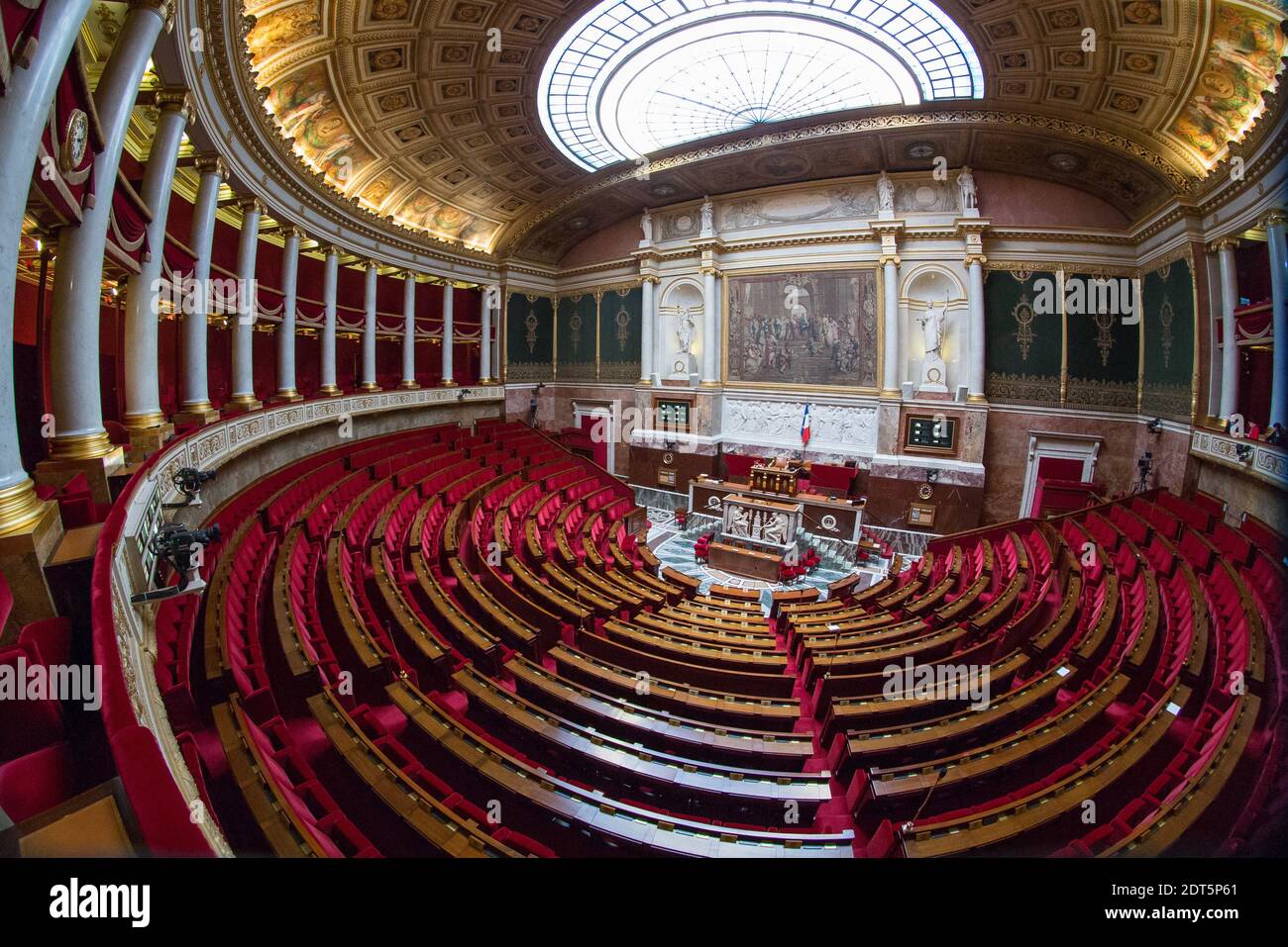 An inside view of the National Assembly during the question time on ...