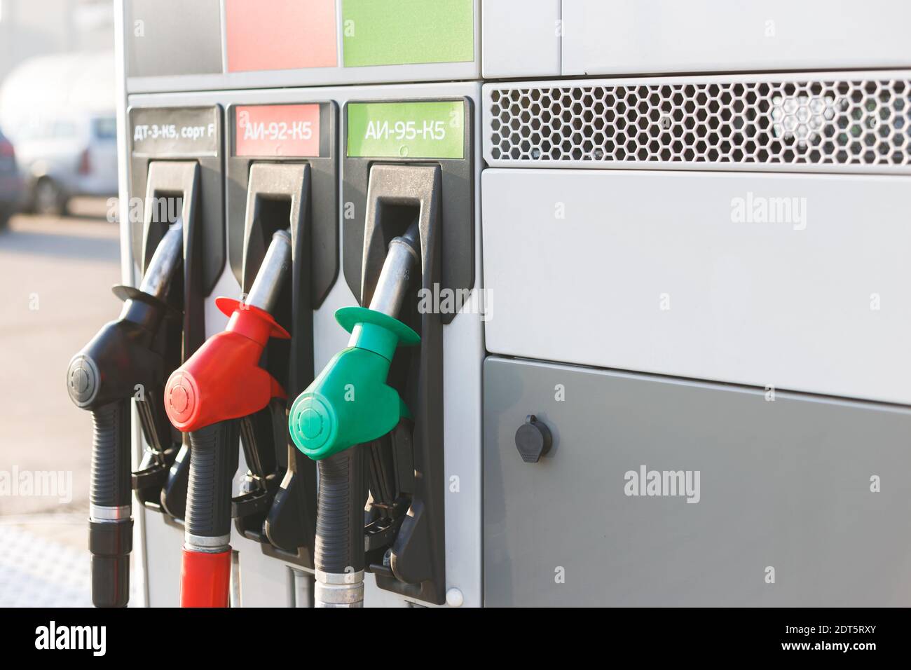 Green color fuel pump gun hi-res stock photography and images - Alamy