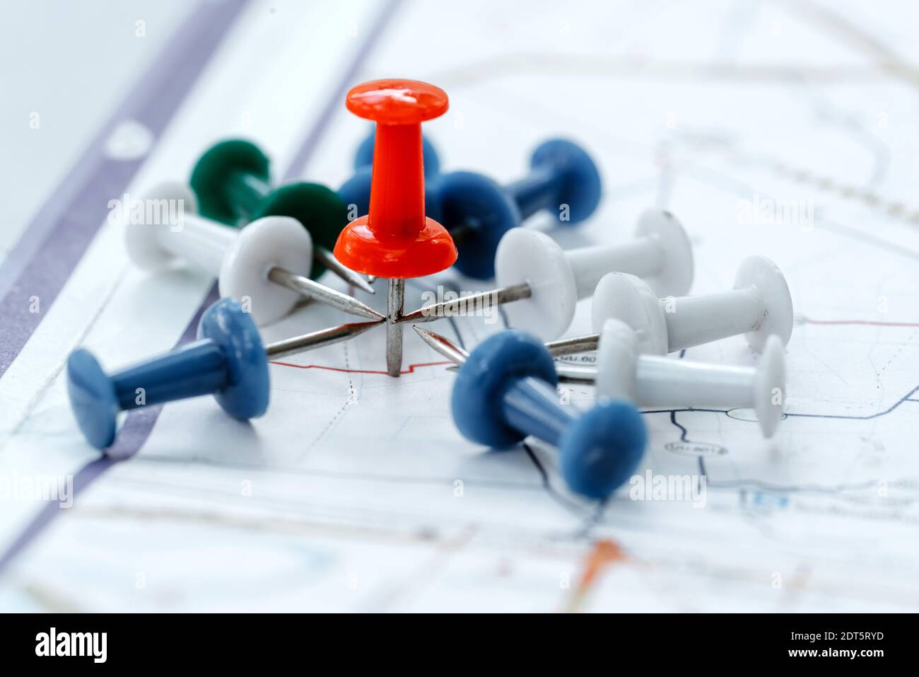 Multi Colored Pin Map High Resolution Stock Photography and Images - Alamy