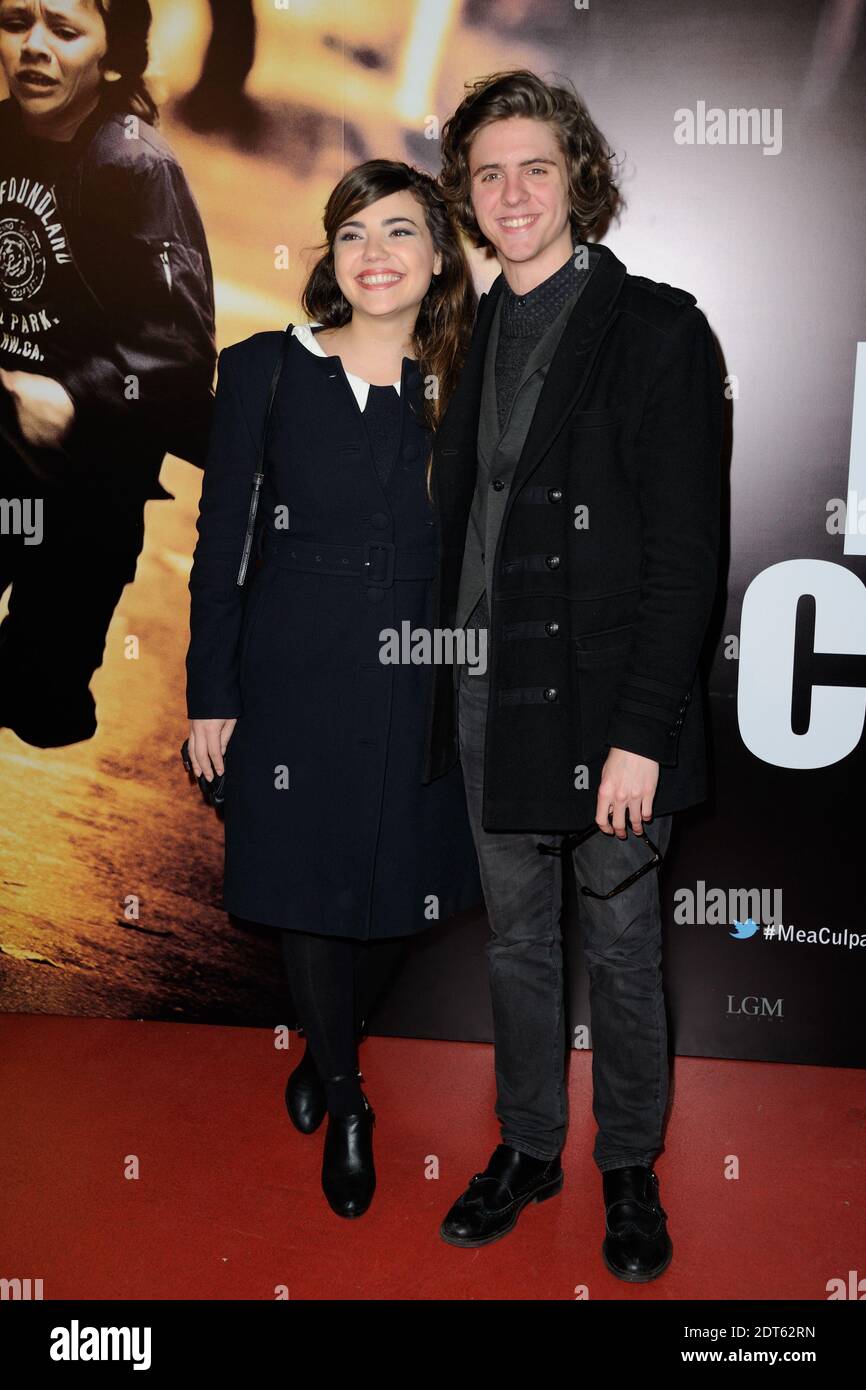 Thomas Soliveres and Nassima Benchicou attending the premiere of 'Mea ...