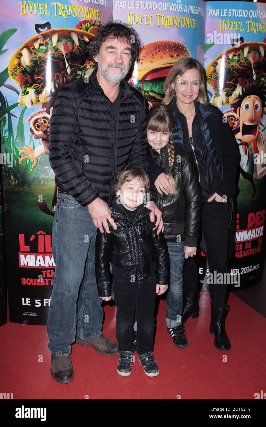 Olivier Marchal with his Family attending the France Premiere of the ...