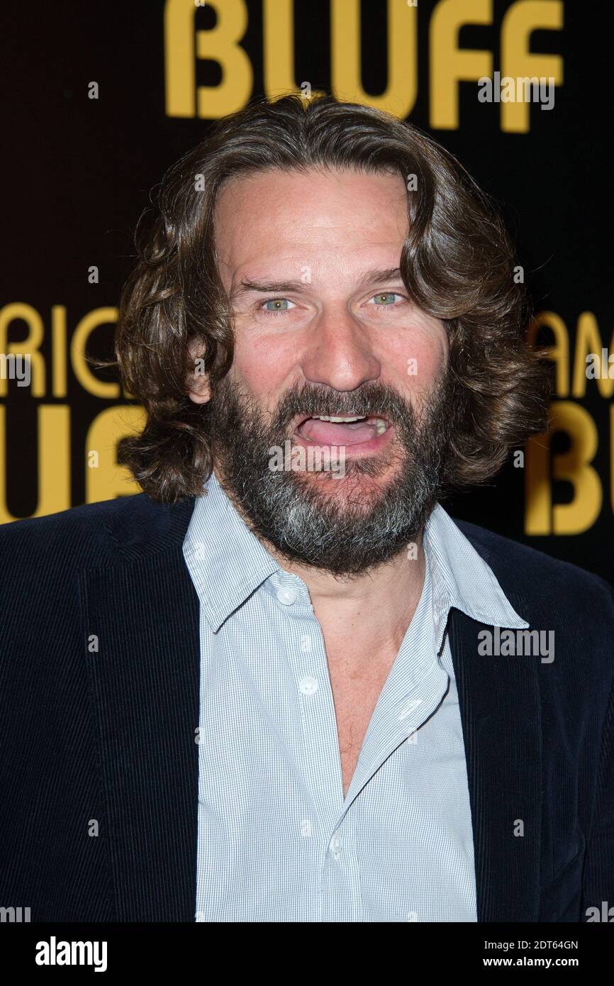 Frederic Beigbeder arriving to the premiere of the film American Bluff ...