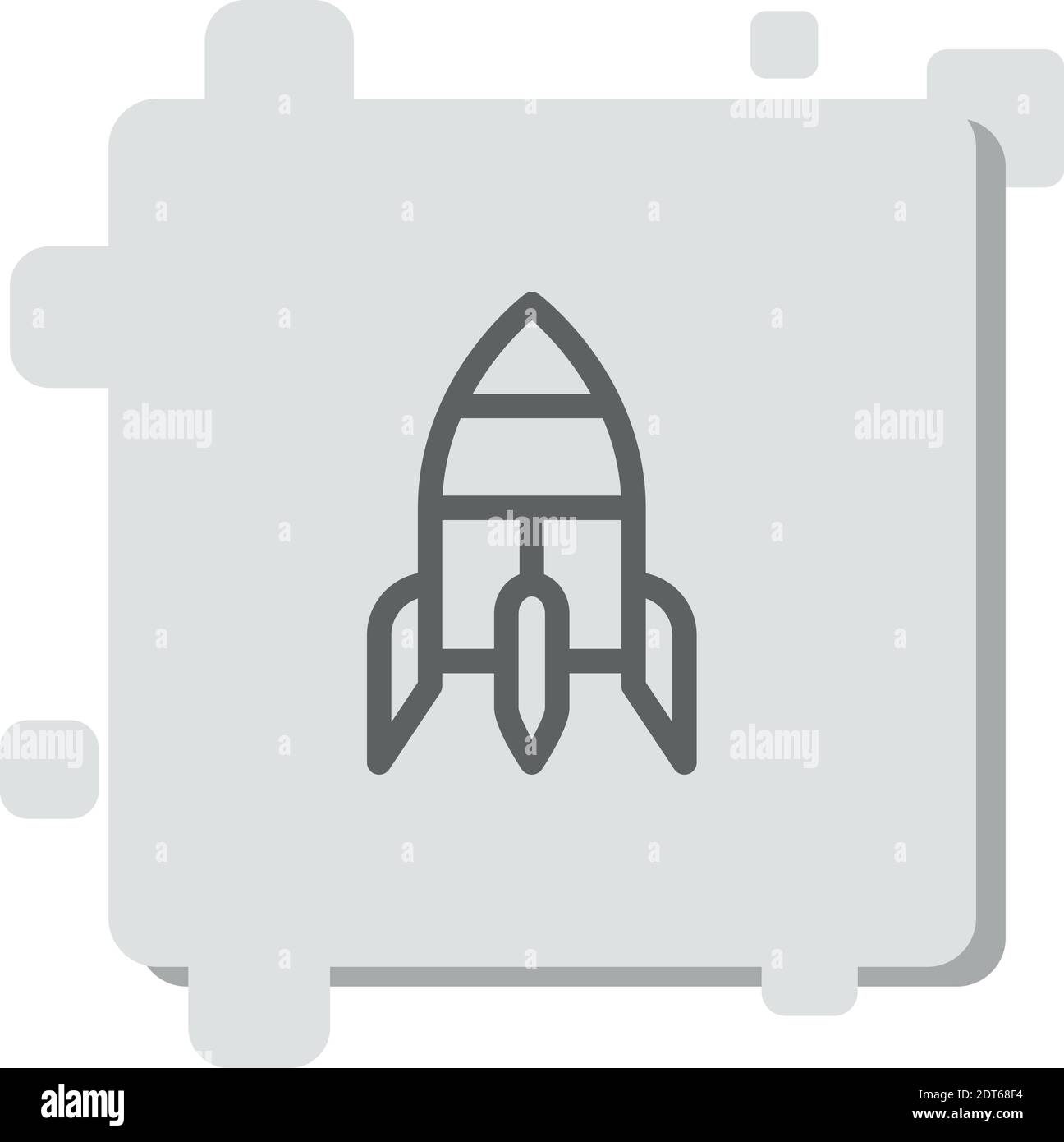 rocket vector icon modern simple vector illustration Stock Vector Image ...