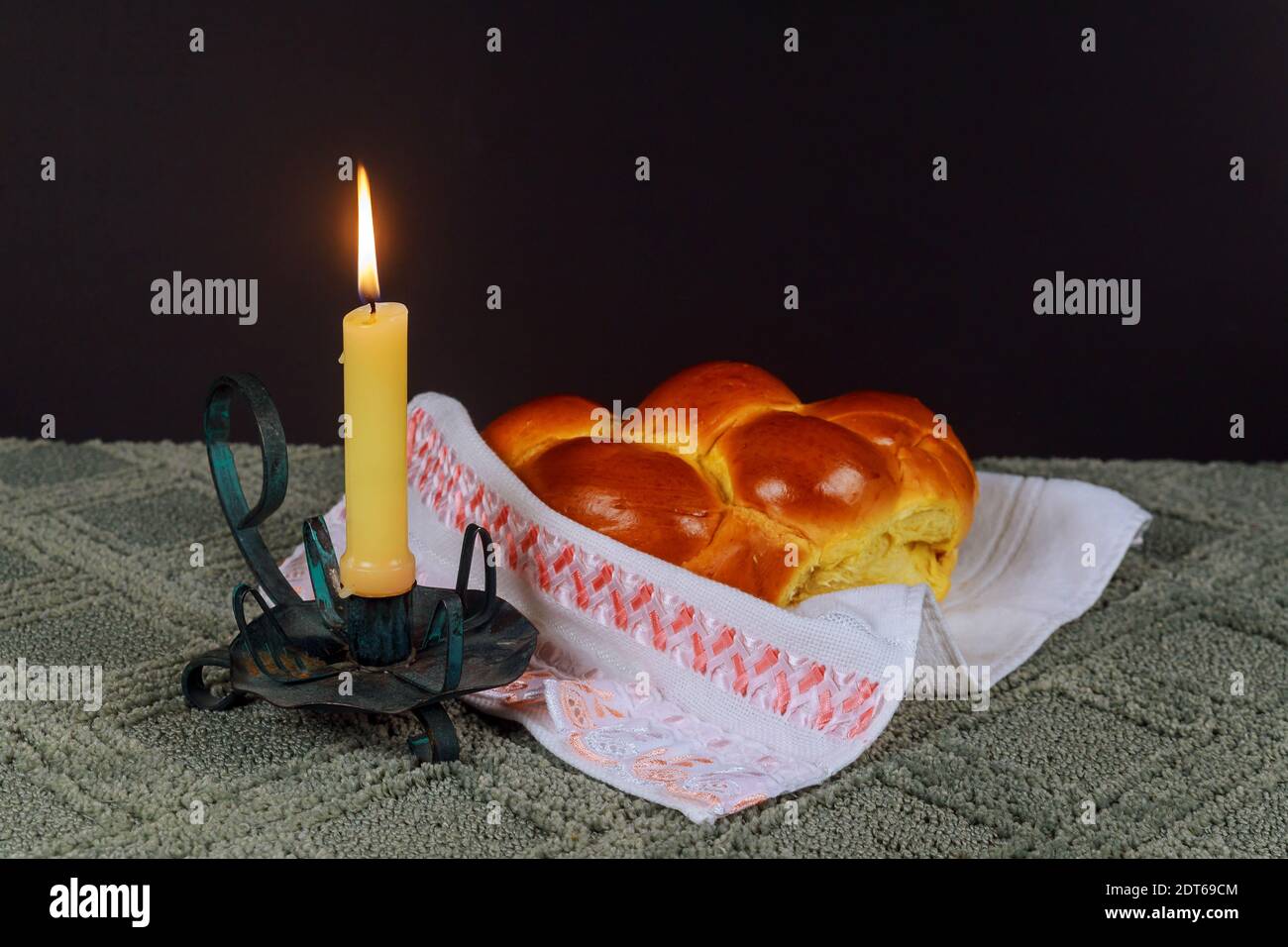 Close up of traditional jewish shabbat hi-res stock photography and ...