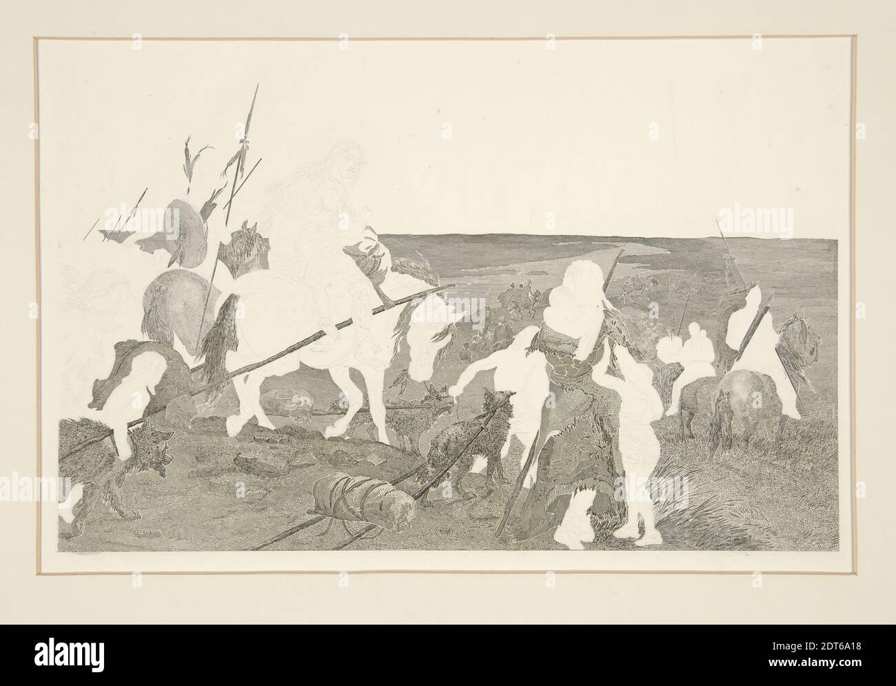 Artist: Felix O. C. Darley, American, 1822–1888, (Crossing the Plain ...