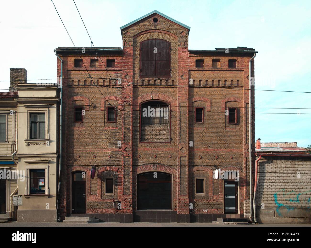 Old red brick house in Riga, Latvia Stock Photo - Alamy