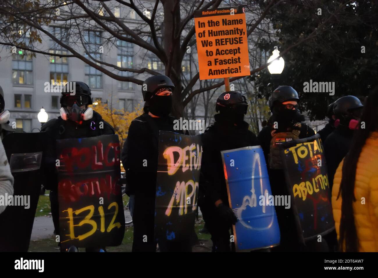 Washington DC. 12 December 2020. March for Trump. Army of Antifa ...