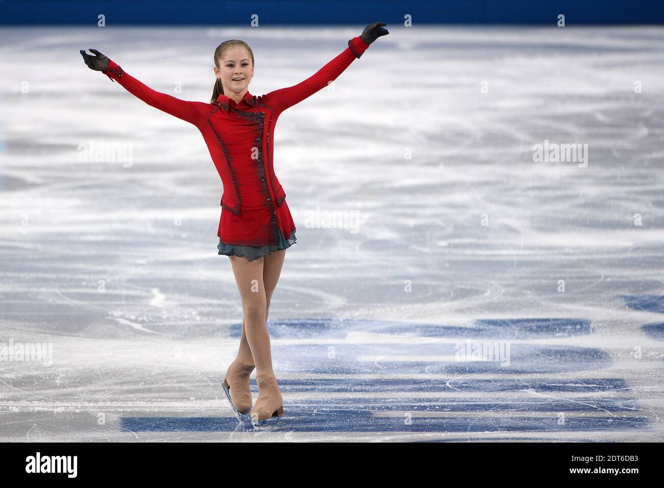 Russia's Yulia Lipnitskaya performing the free program during the ...