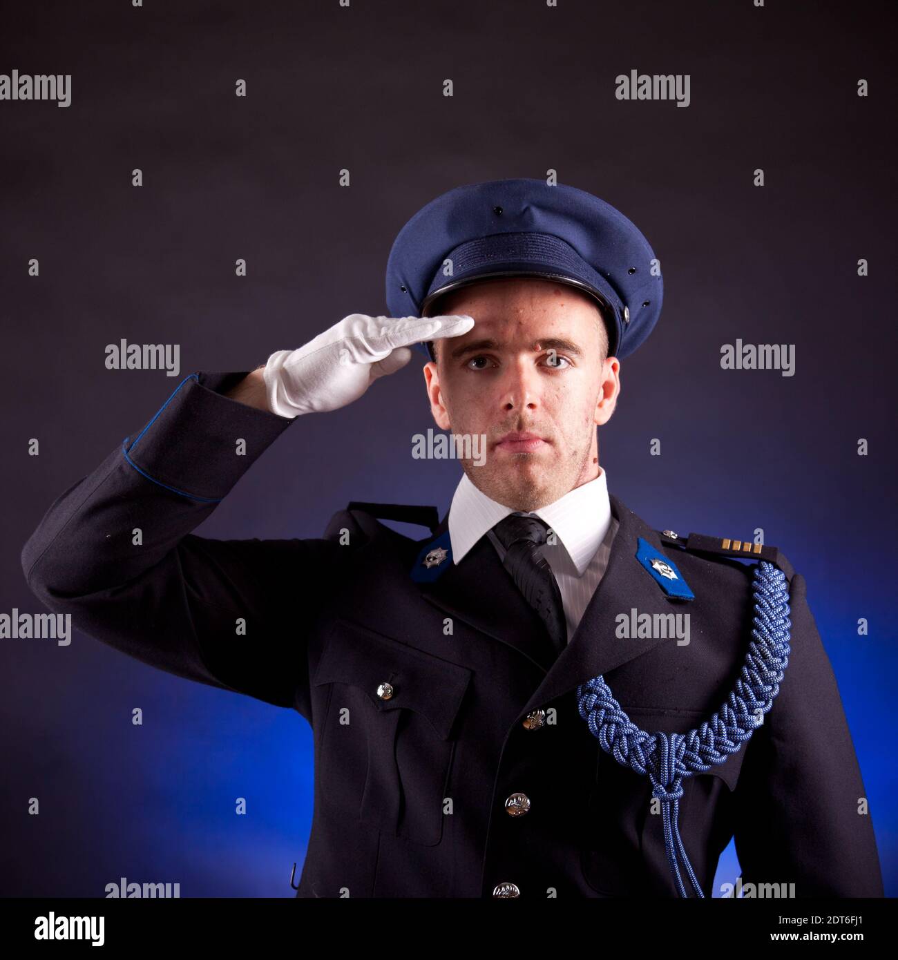 elegant soldier wearing uniform in studio Stock Photo - Alamy