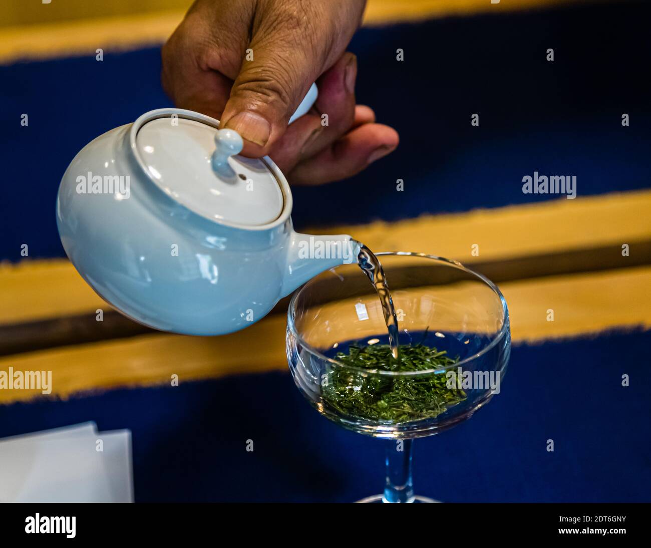 Tasting-Ceremony of Green Tea in Shizuoka, Japan Stock Photo - Alamy