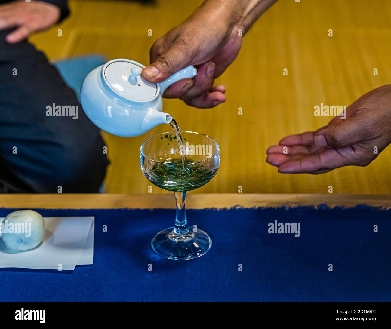 Tasting-Ceremony of Green Tea in Shizuoka, Japan Stock Photo - Alamy