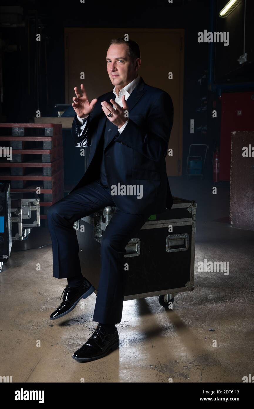 Exclusive - Canadian artist Messmer posing during a photo session in ...