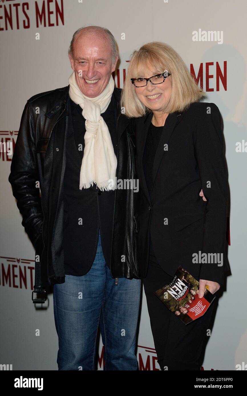 Pascal Desprez and Mireille Darc attending the premiere of the film 'The Monuments Men' held at ...