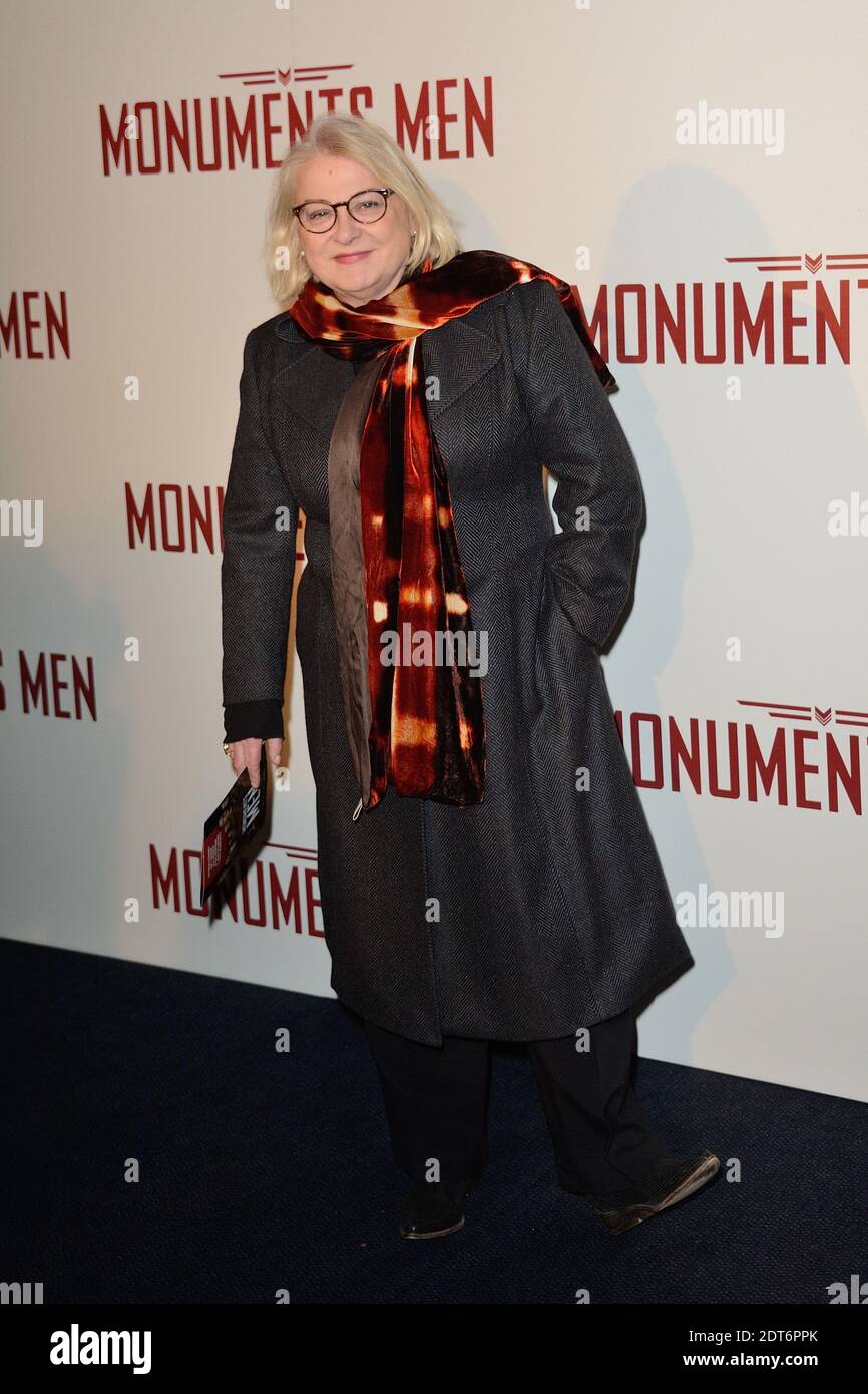 Josiane Balasko attending the premiere of the film 'The Monuments Men ...