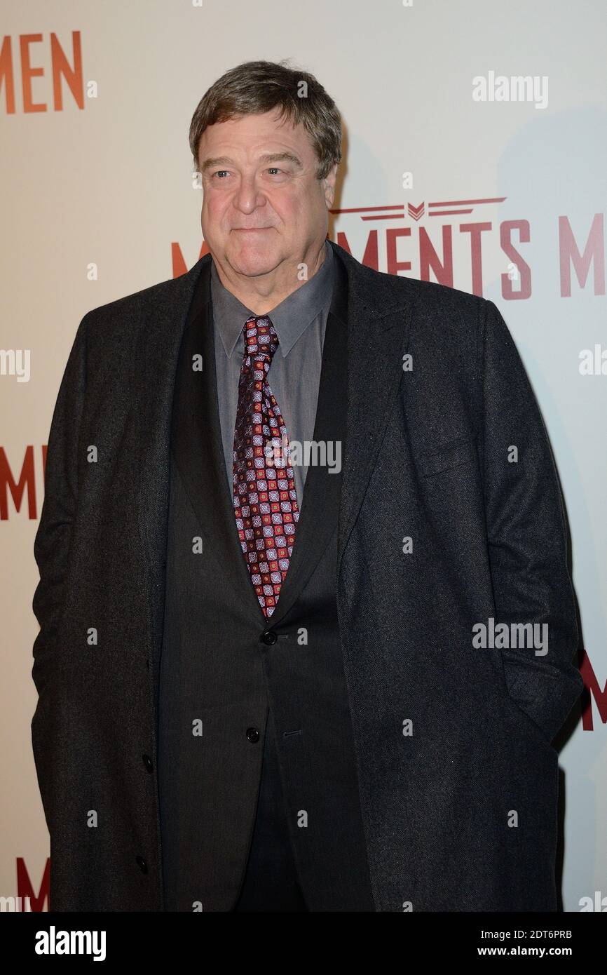 John Goodman attending the premiere of the film 'The Monuments Men ...