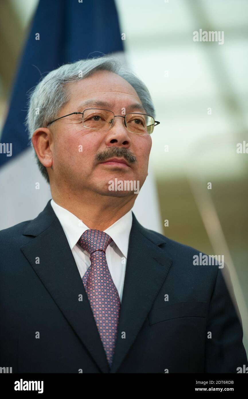 San Francisco's Mayor Edwin M. Lee attends a ceremony, on the third day ...