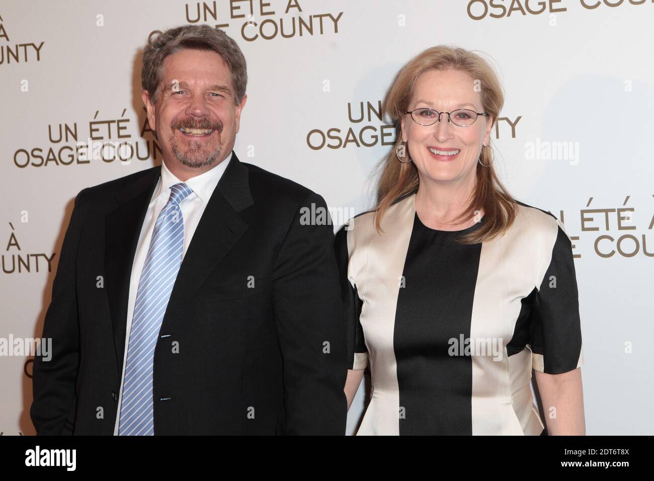 John Wells and Meryl Streep attending the French premiere of the film ...
