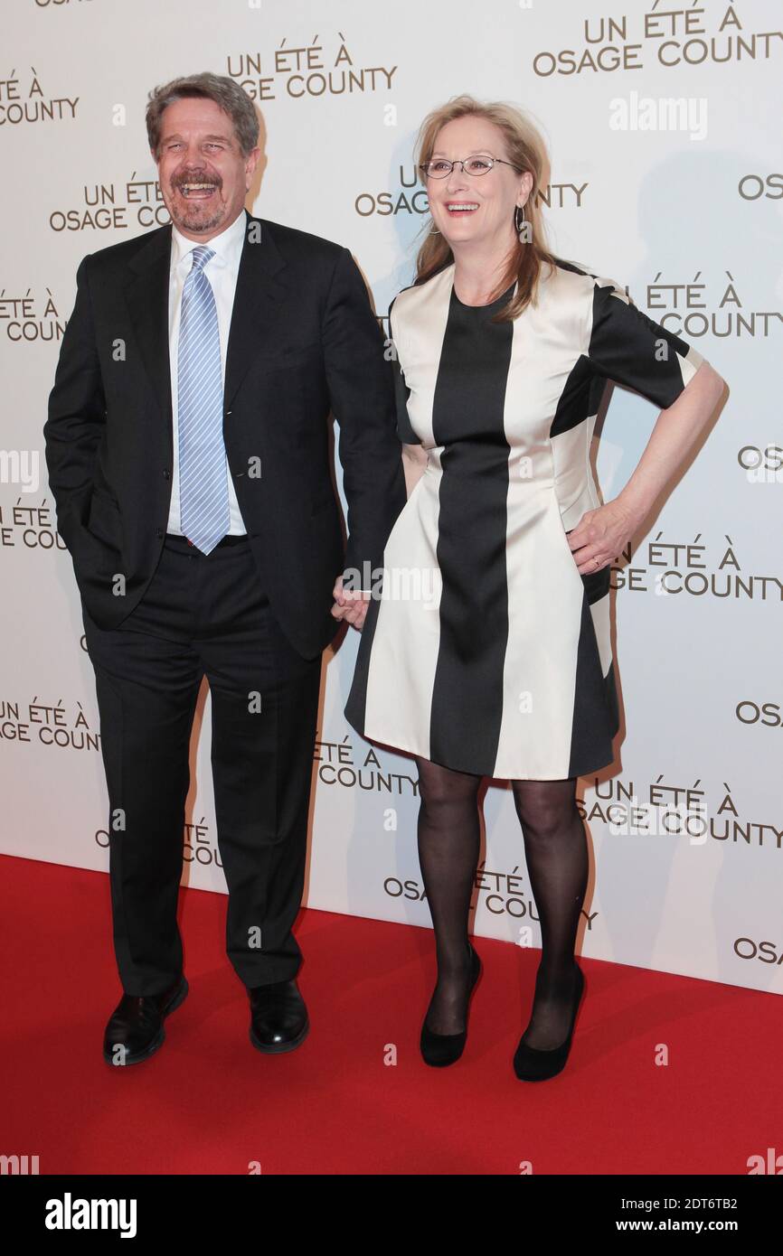 John Wells and Meryl Streep attending the French premiere of the film ...