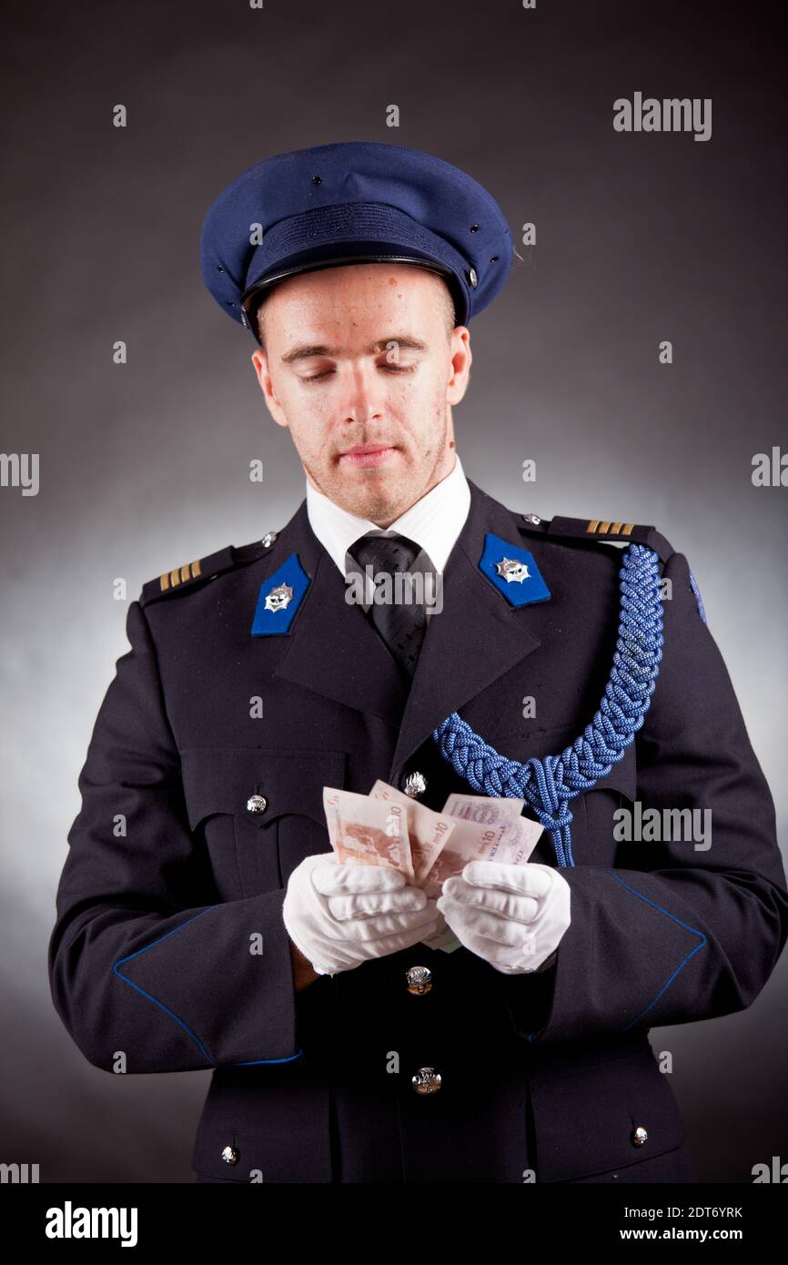 elegant soldier wearing uniform in studio Stock Photo - Alamy