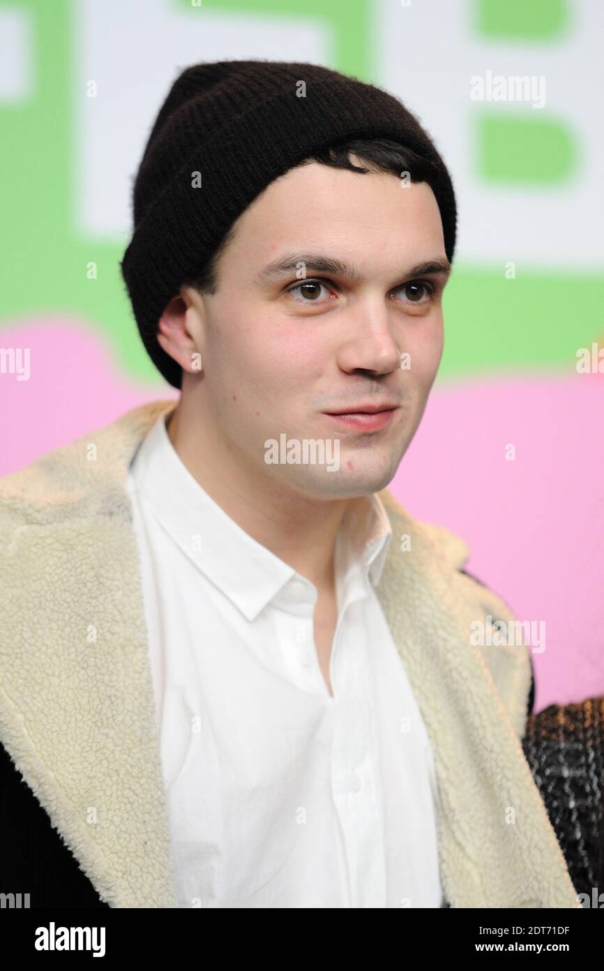 French filmmaker Jonathan Vinel poses with their bear trophy after ...