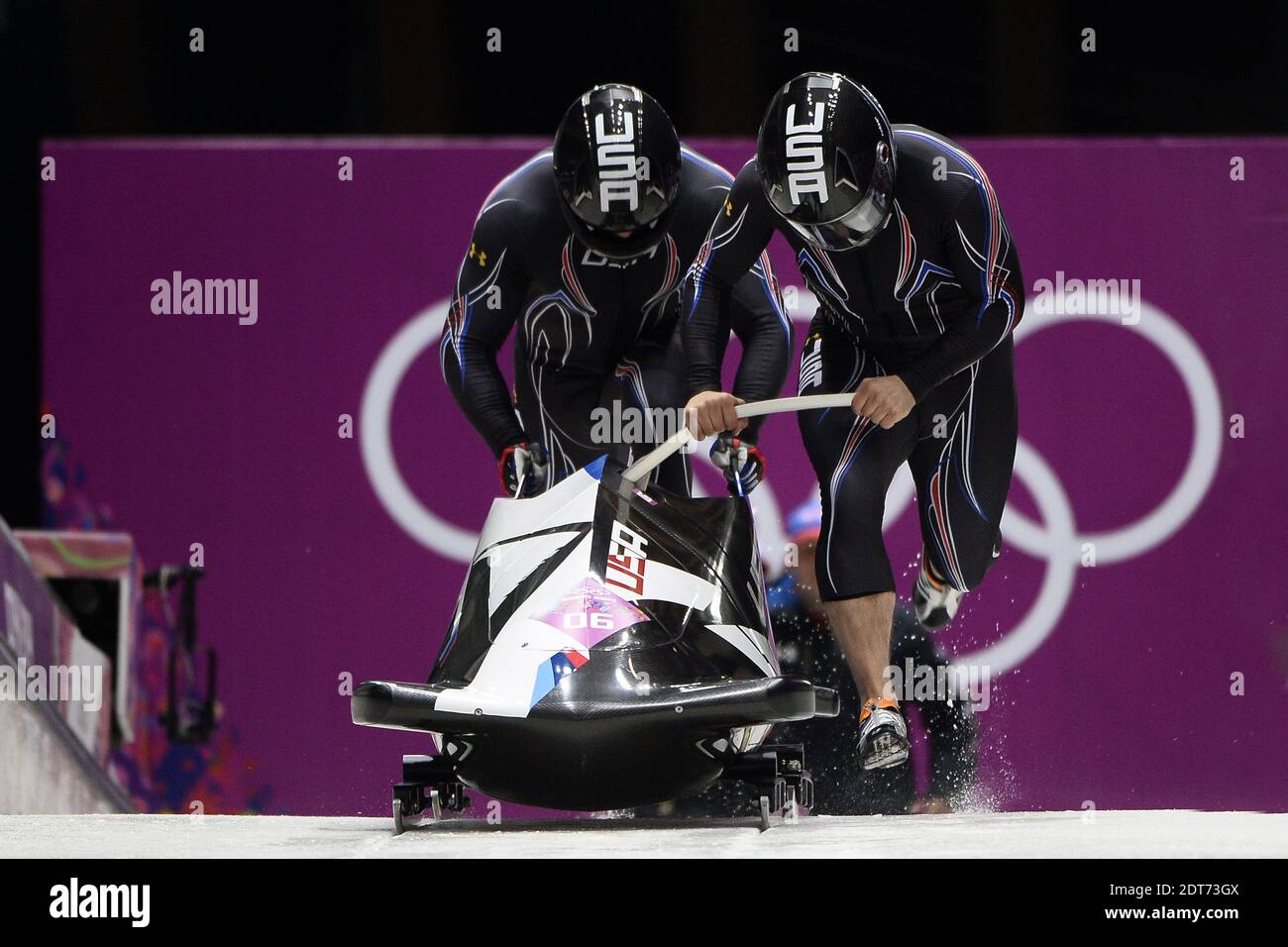Nick Cunningham and Dallas Robinson of USA compete in the Two-man Heat ...