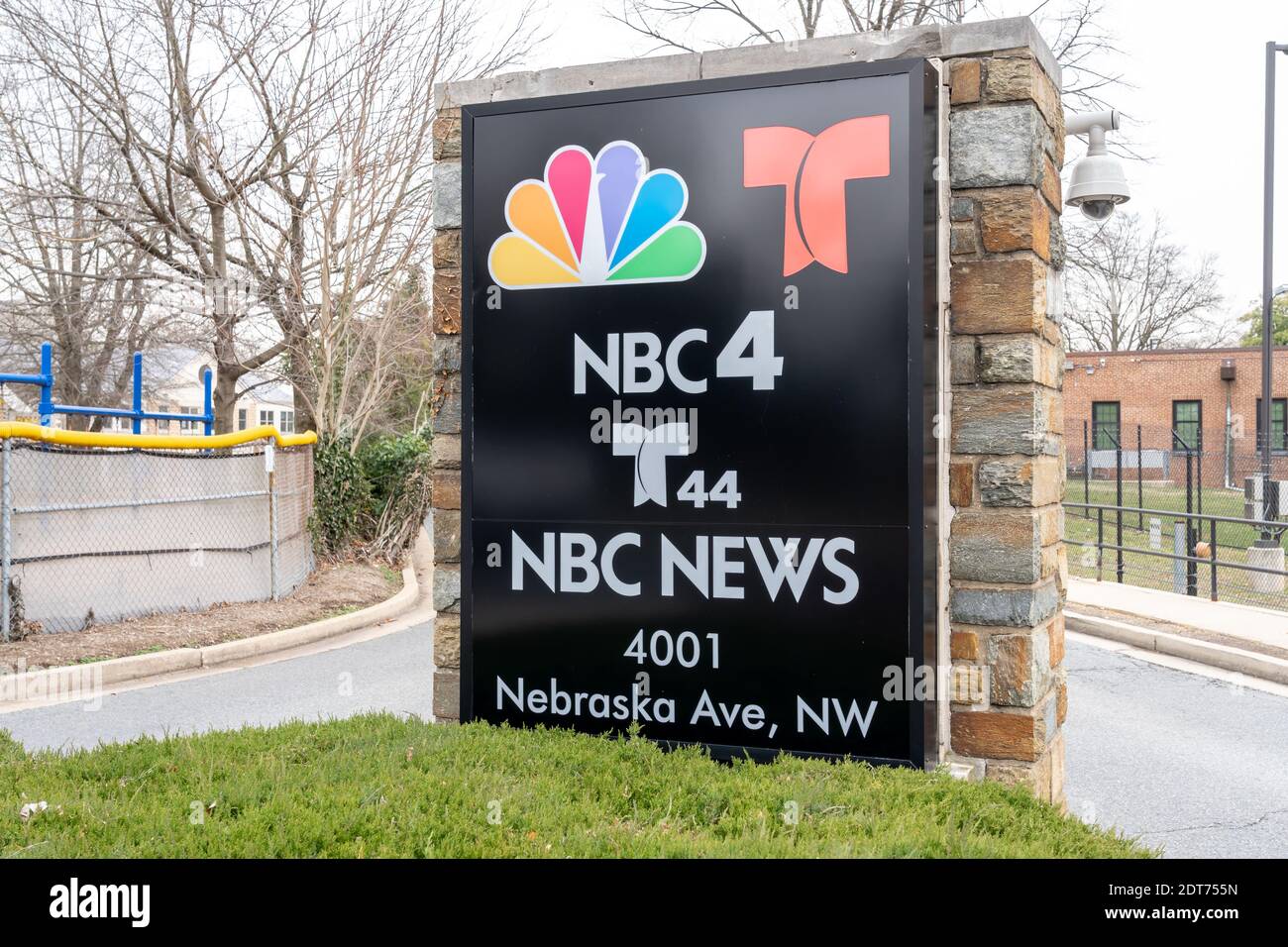 Sign of NBC 4 Washington in Washington DC, USA Stock Photo - Alamy
