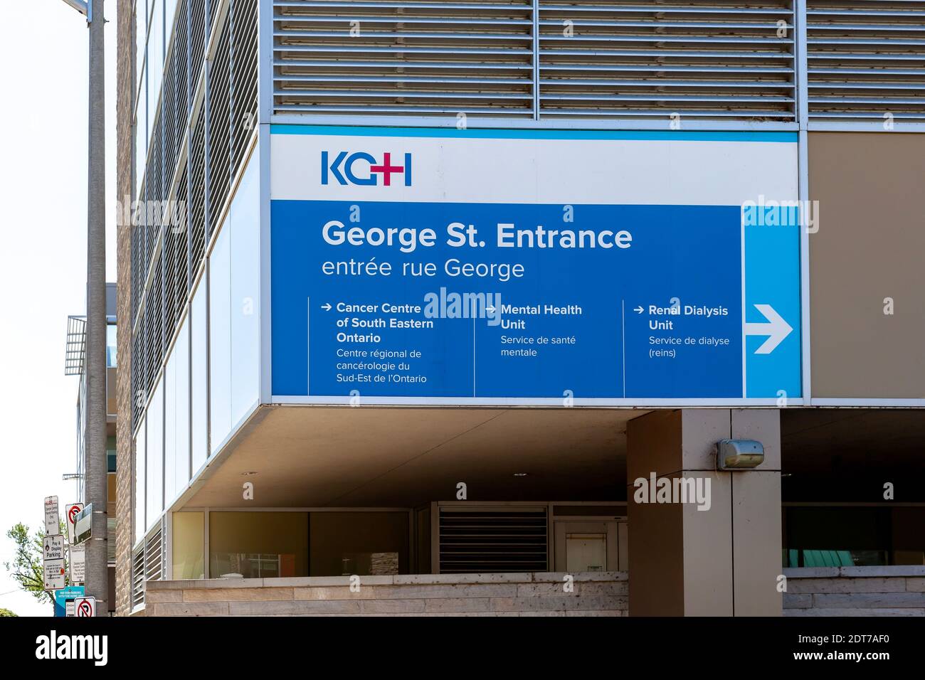Kingston General Hospital sign is seen in Kingston, Ontario, Canada ...