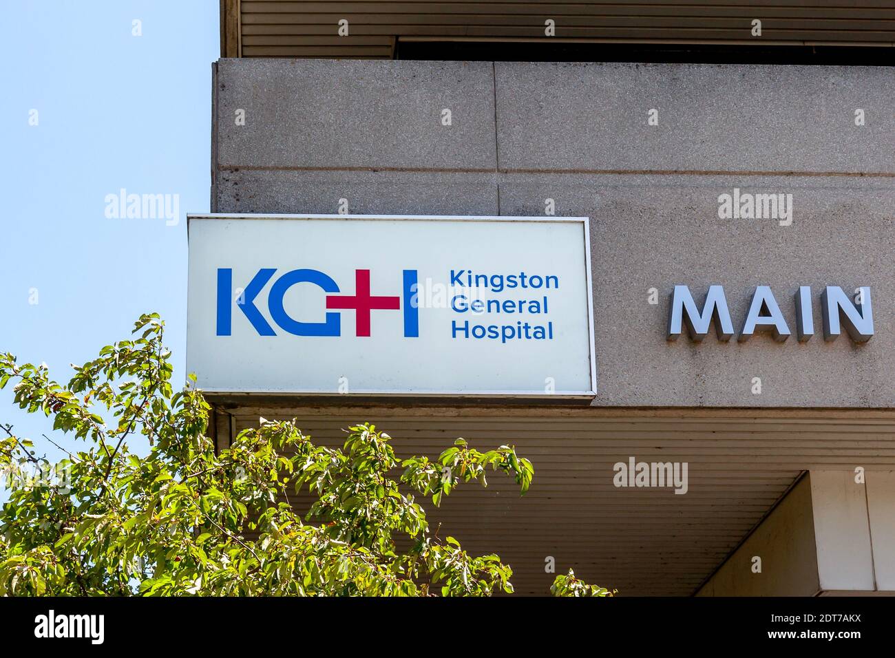 Kingston General Hospital sign is seen in Kingston, Ontario, Canada ...