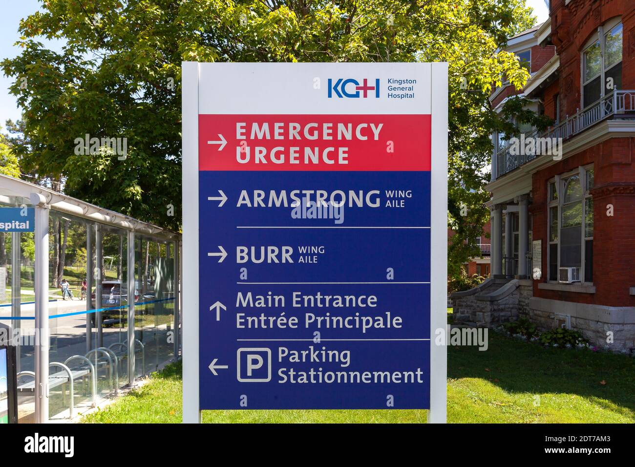 Kingston General Hospital sign is seen in Kingston, Ontario, Canada ...