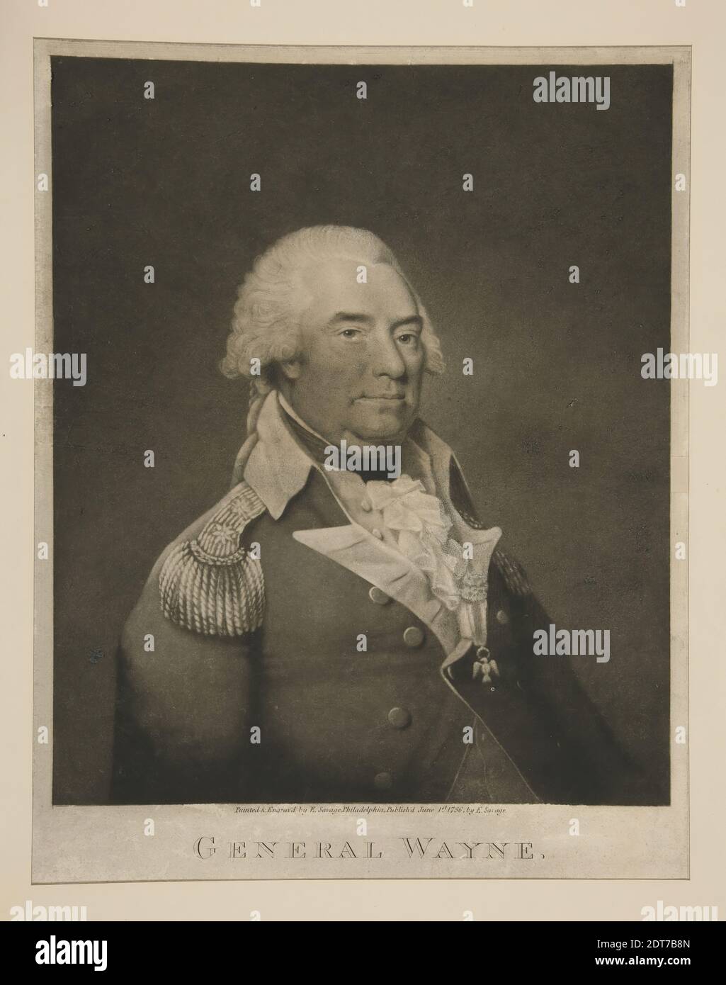 Artist: Edward Savage, American, 1761–1817, General Wayne (Anthony ...