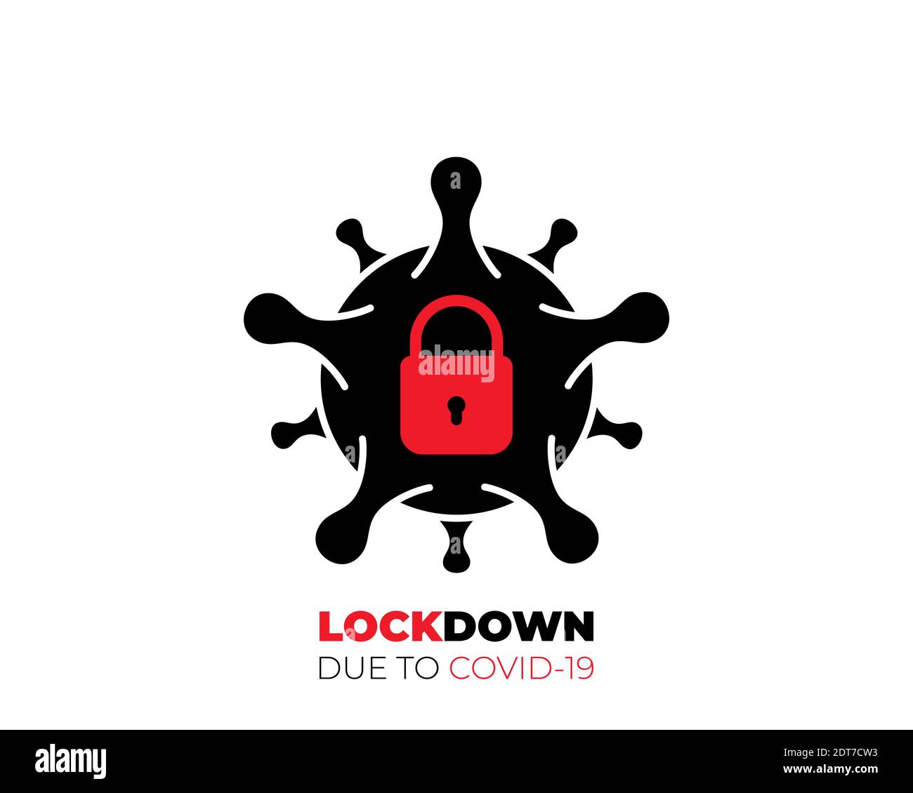 Coronavirus lockdown symbol. Coronavirus pandemic puts countries on ...