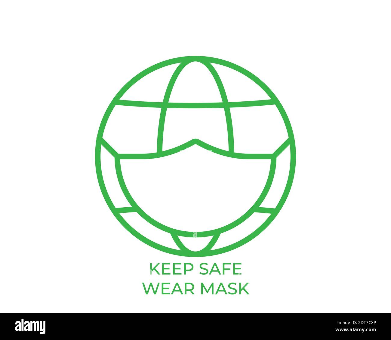 World mask vector logo template. This design use medical and globe ...
