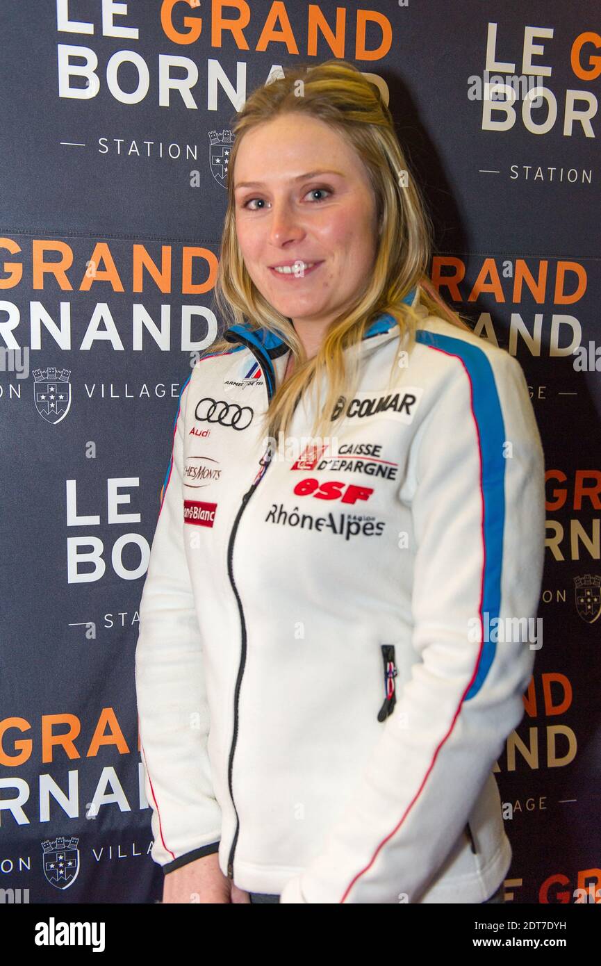 Tessa Worley during the Sochi Winter Olympics french medalists ...