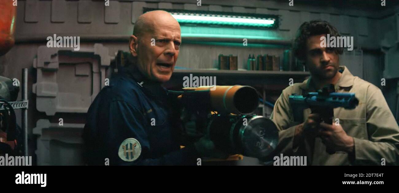 BREACH, from left: Bruce Willis, Cody Kearsley, 2020. © Saban Films ...