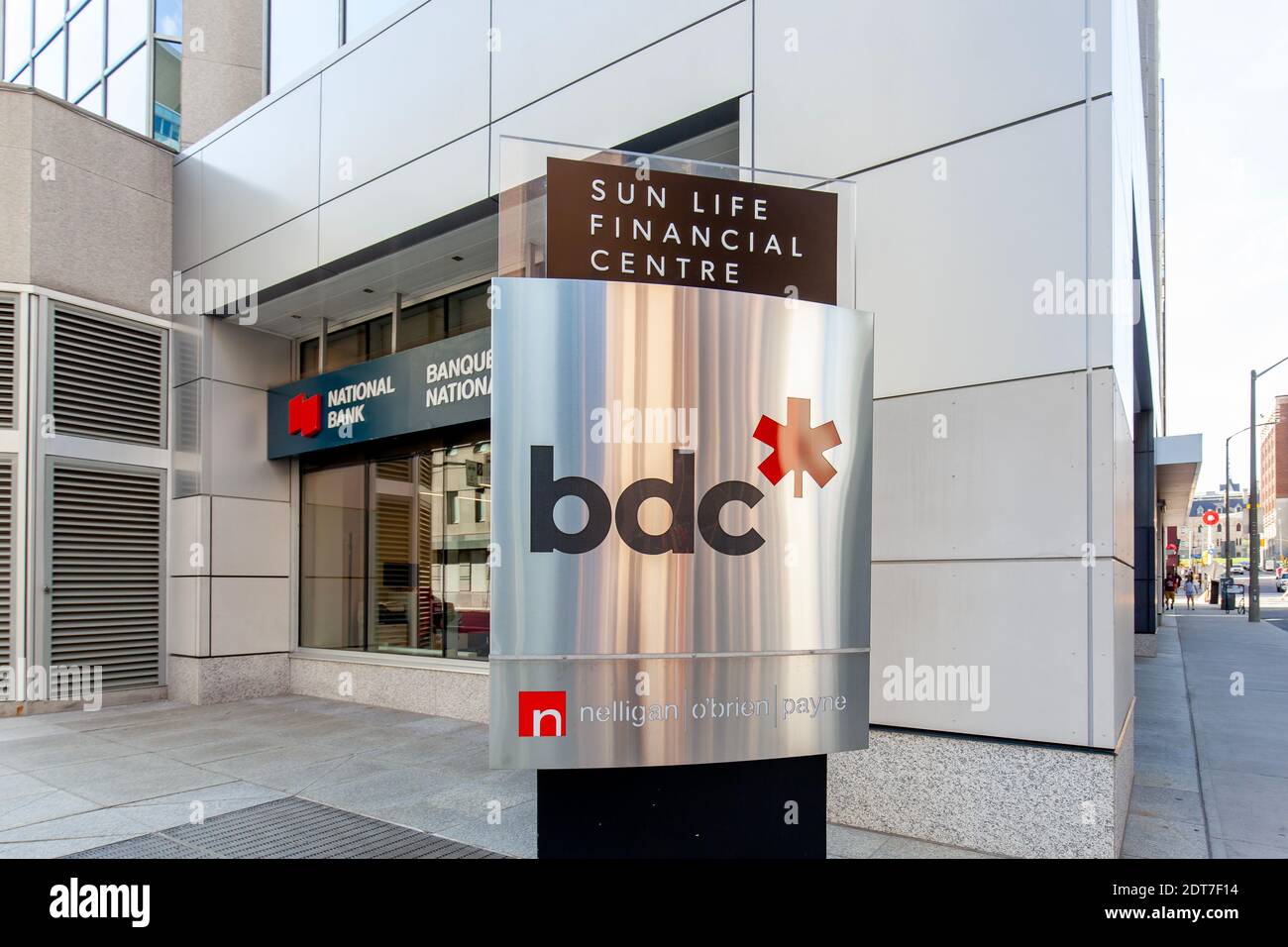 Business Development Bank of Canada (BDC) sign outside Sun life ...