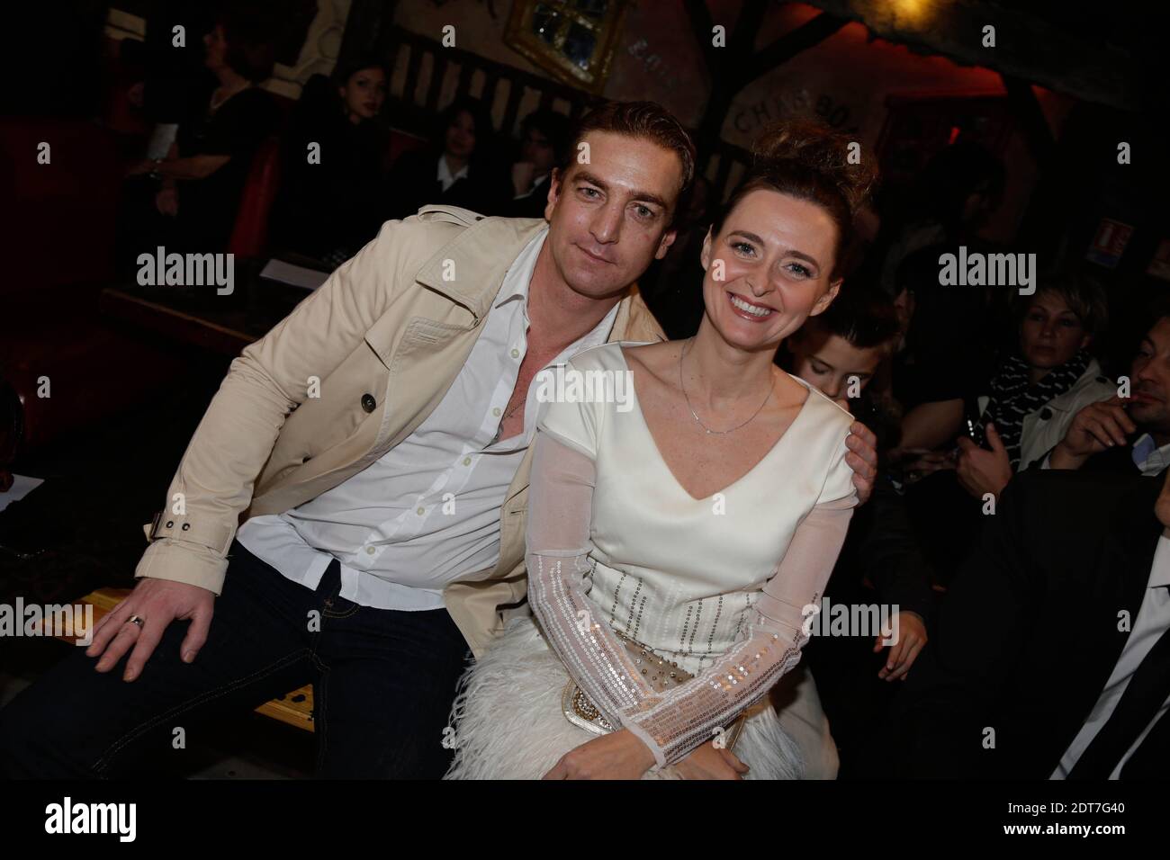Ludovic Chancel and Sylvie Ortega Munos front row at Christophe ...