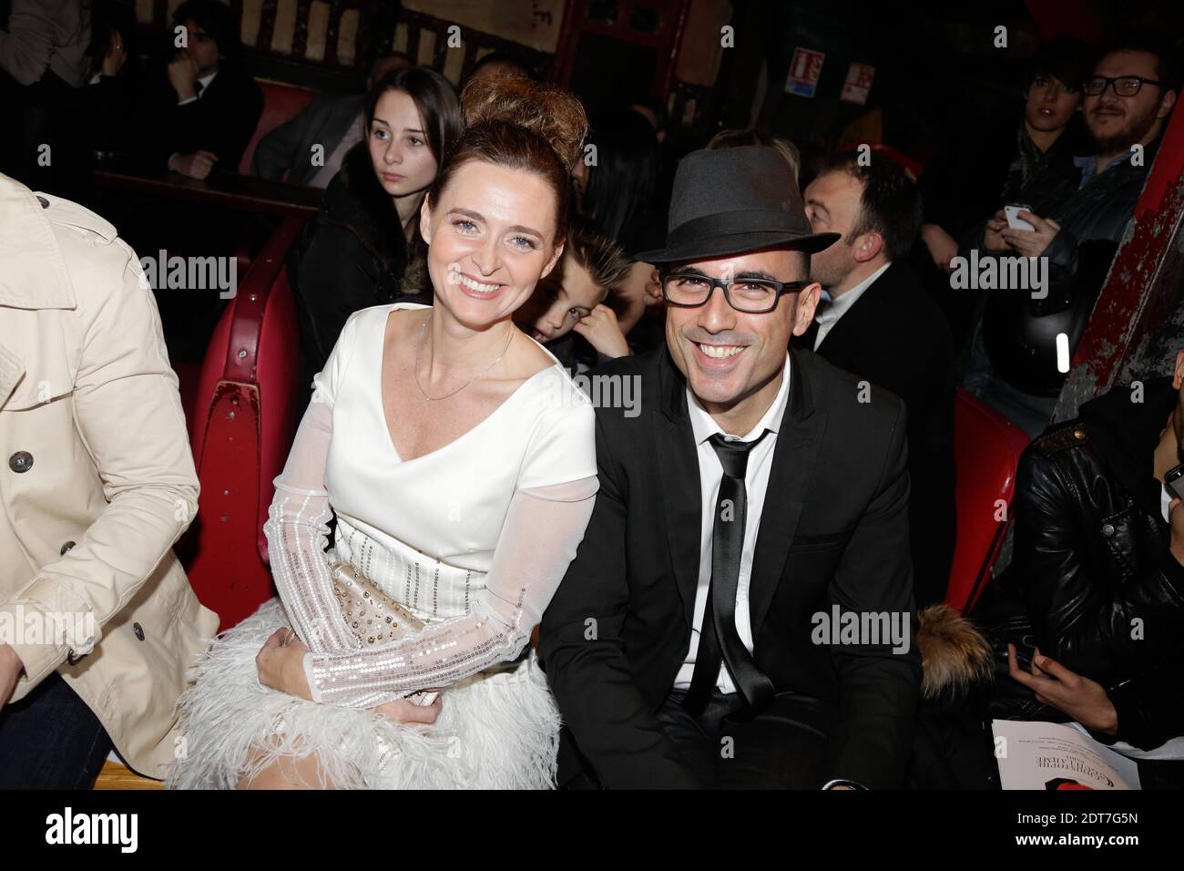 Marc Fichel and Annabelle Milot front row at Christophe Guillarme's ...