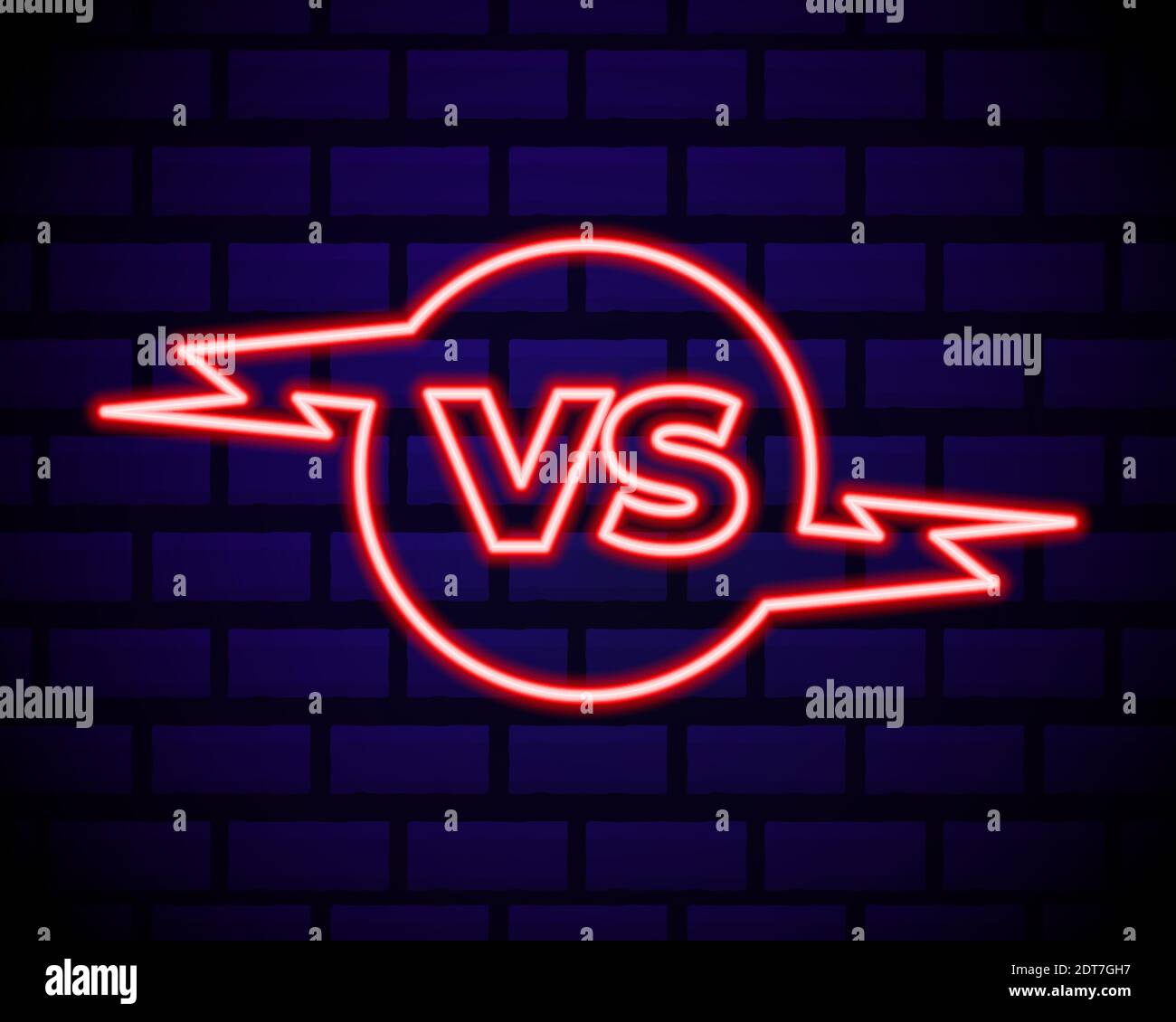 Versus neon sign vector. Versus logo, symbol in neon style. Design ...