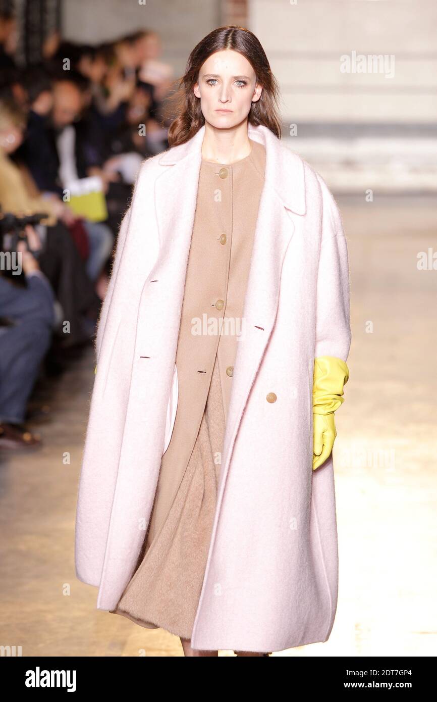 A model displays a creation by designer Alessandro Dell'acqua for ...