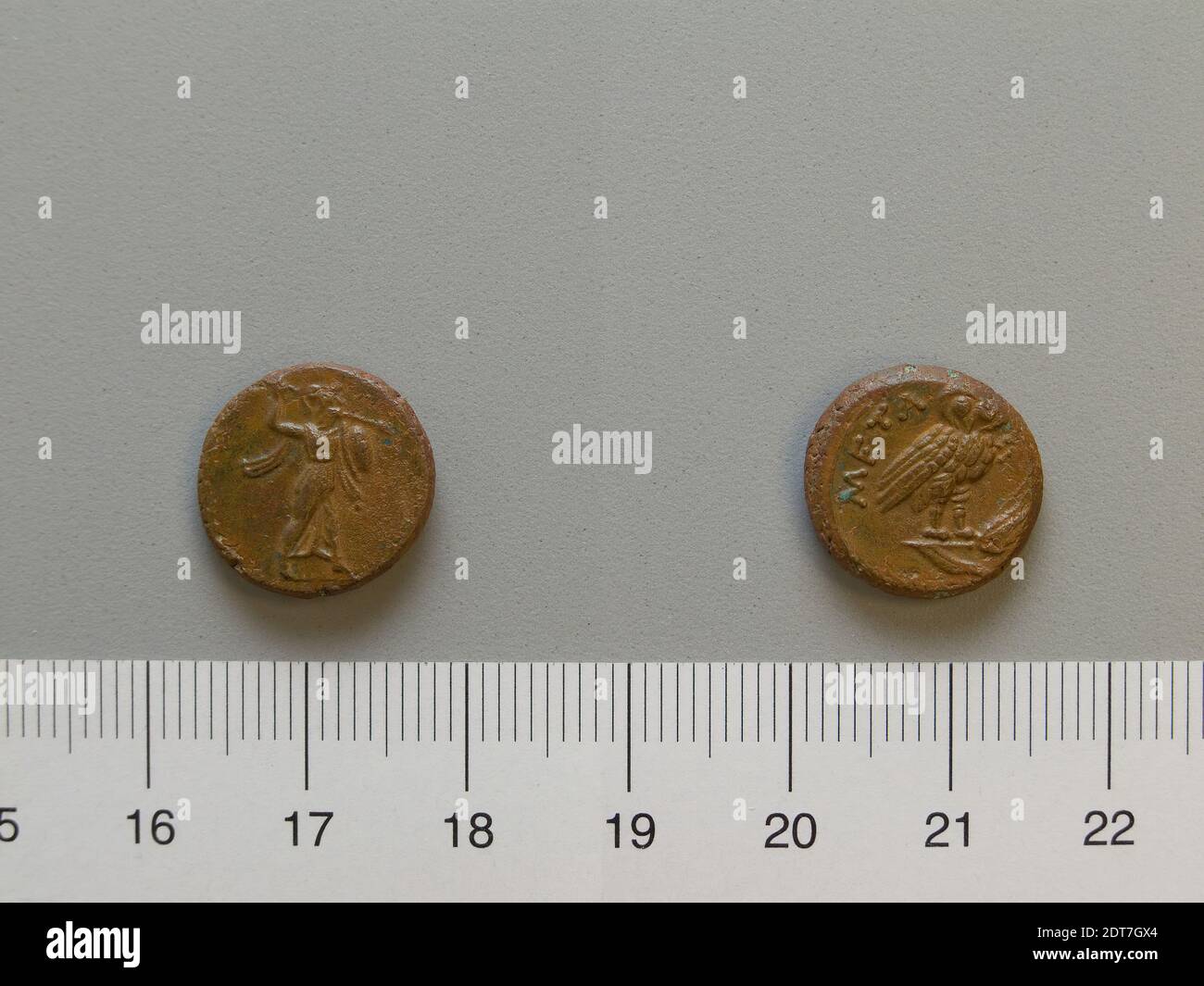 Mint: Metapontum, Coin from Metapontum, 225–200 B.C., Bronze, 7.80 g, 7 ...