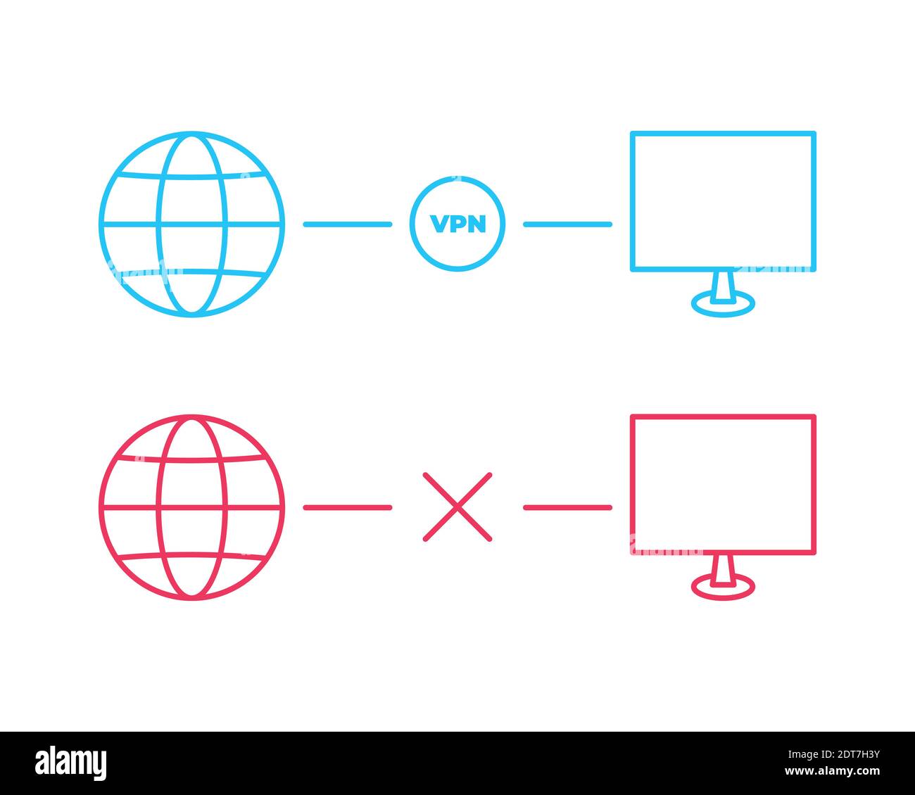 Vpn router background Stock Vector Images - Alamy