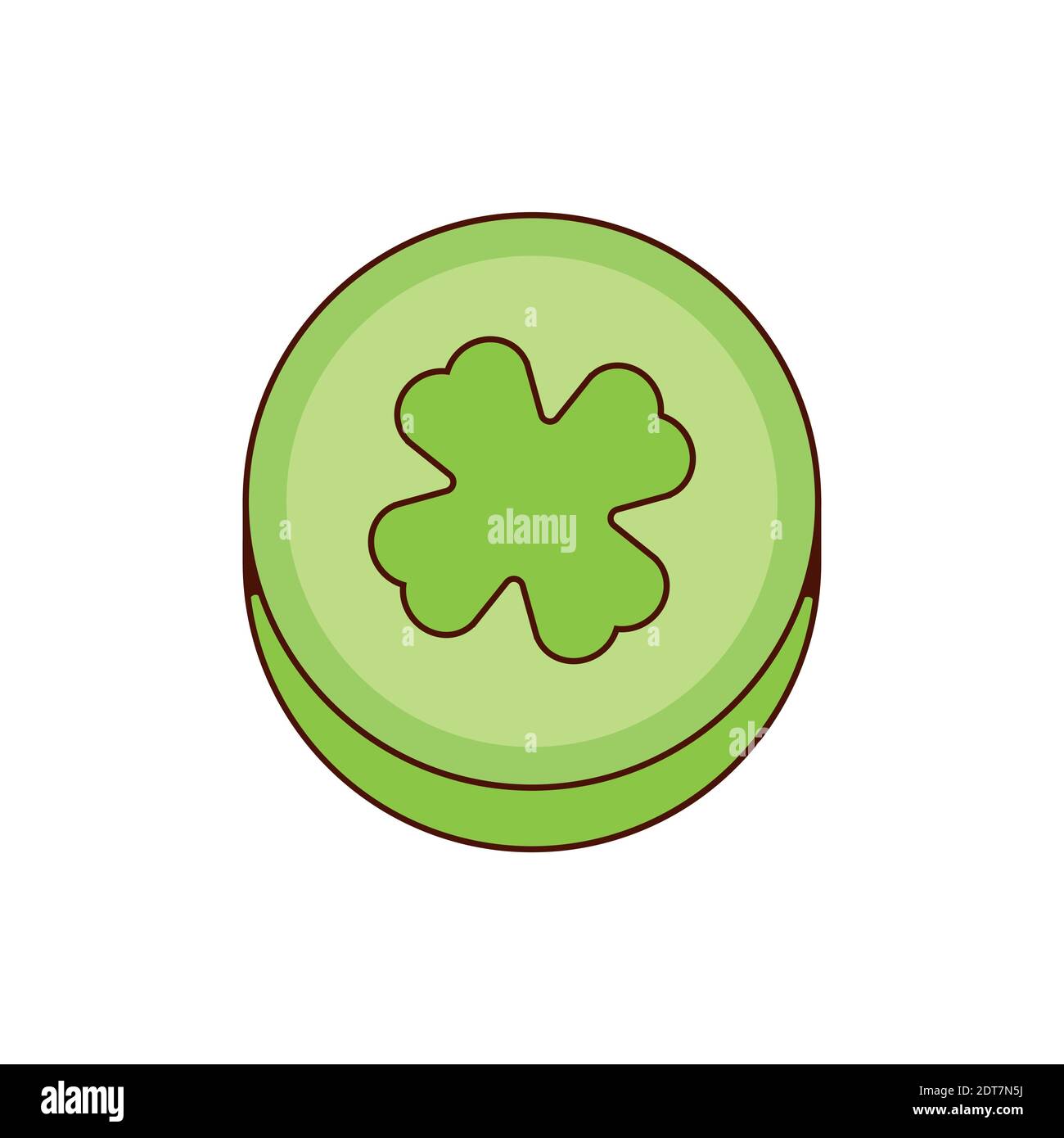 Ecstasy pill with green clover symbol isolated Stock Vector Image & Art ...