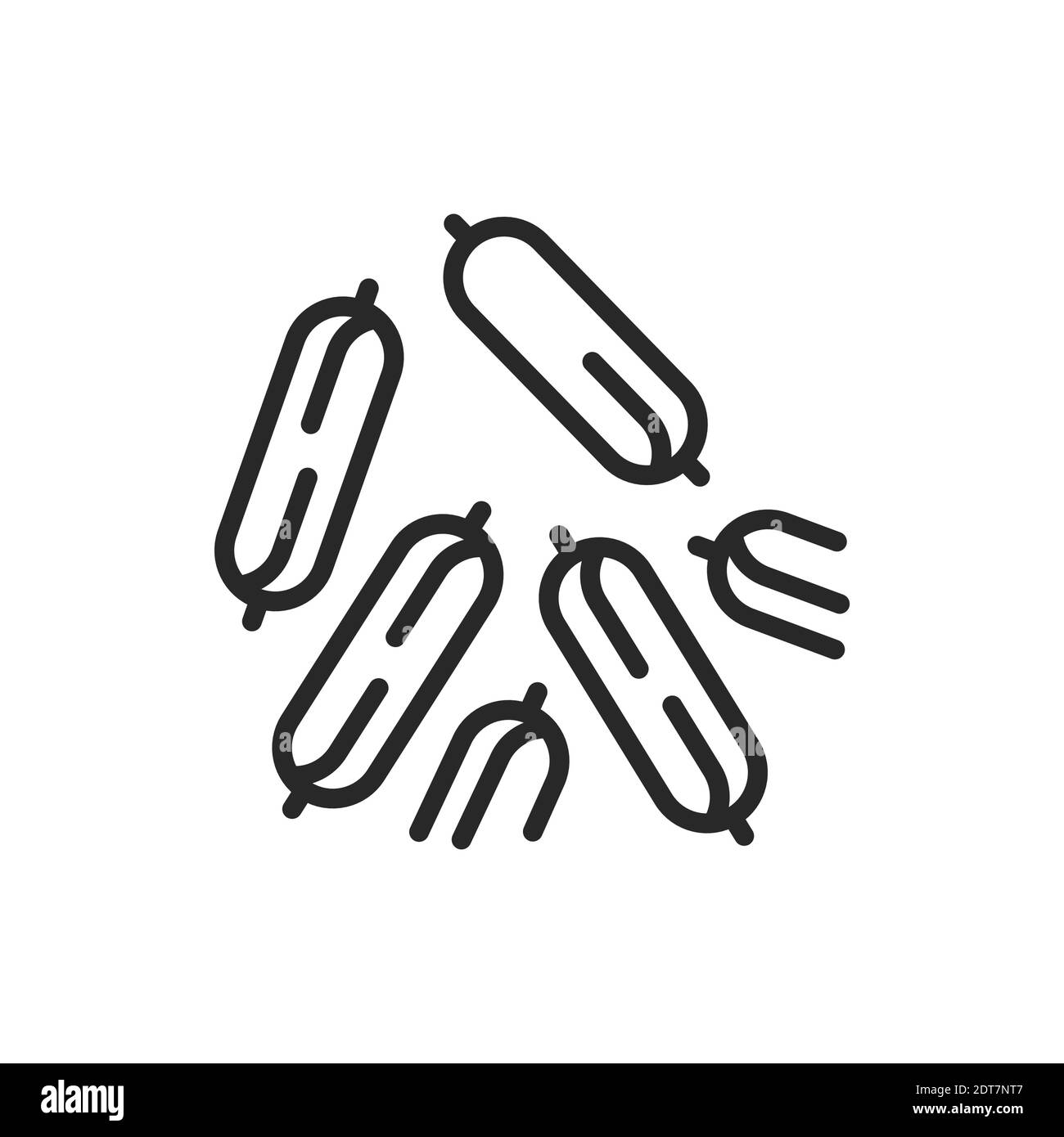 Fennel black line icon. Spices, seasoning. Vector illustration Stock ...