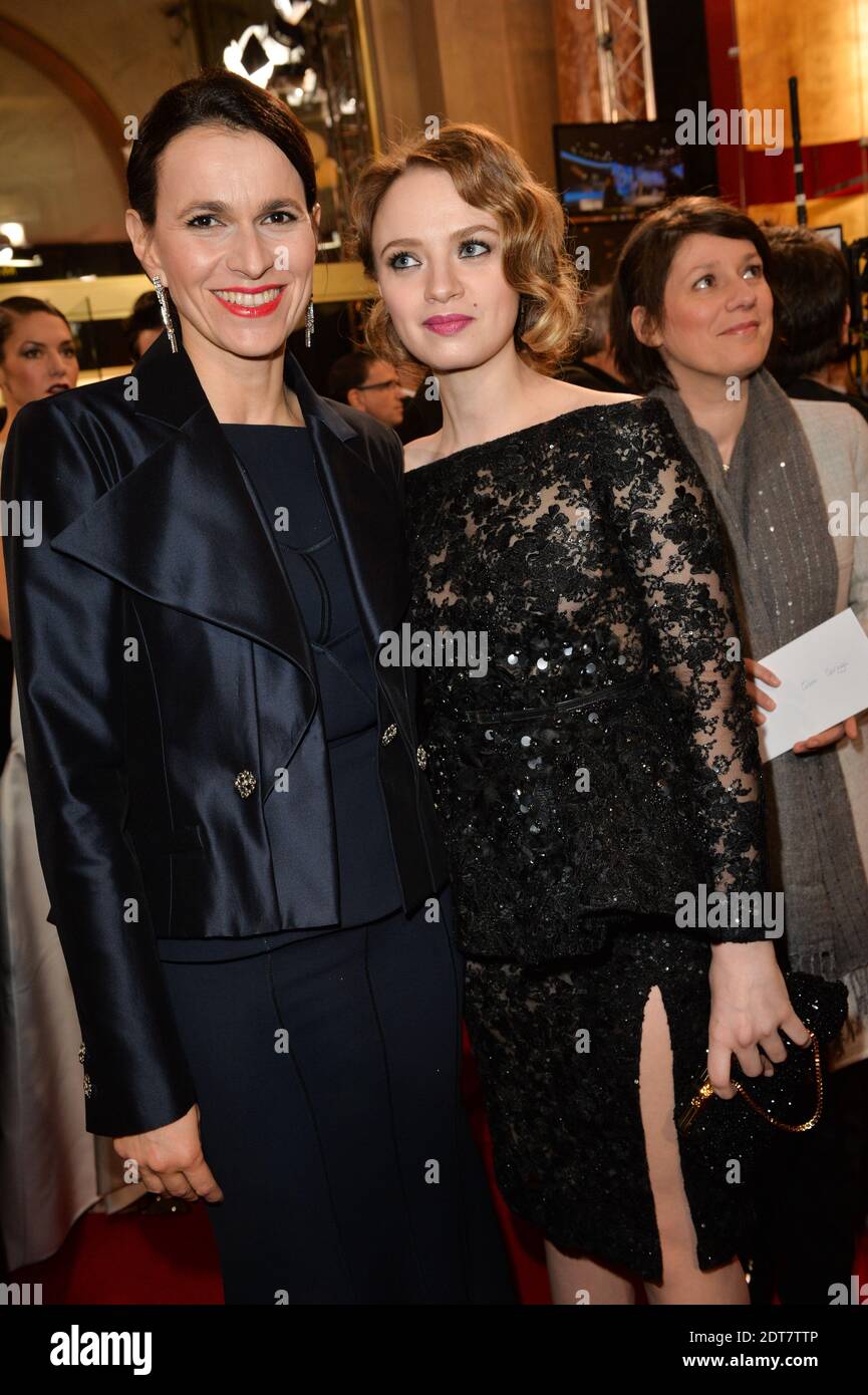 Aurelie Filippetti and Sara Forestier arriving at the 39th Annual Cesar ...