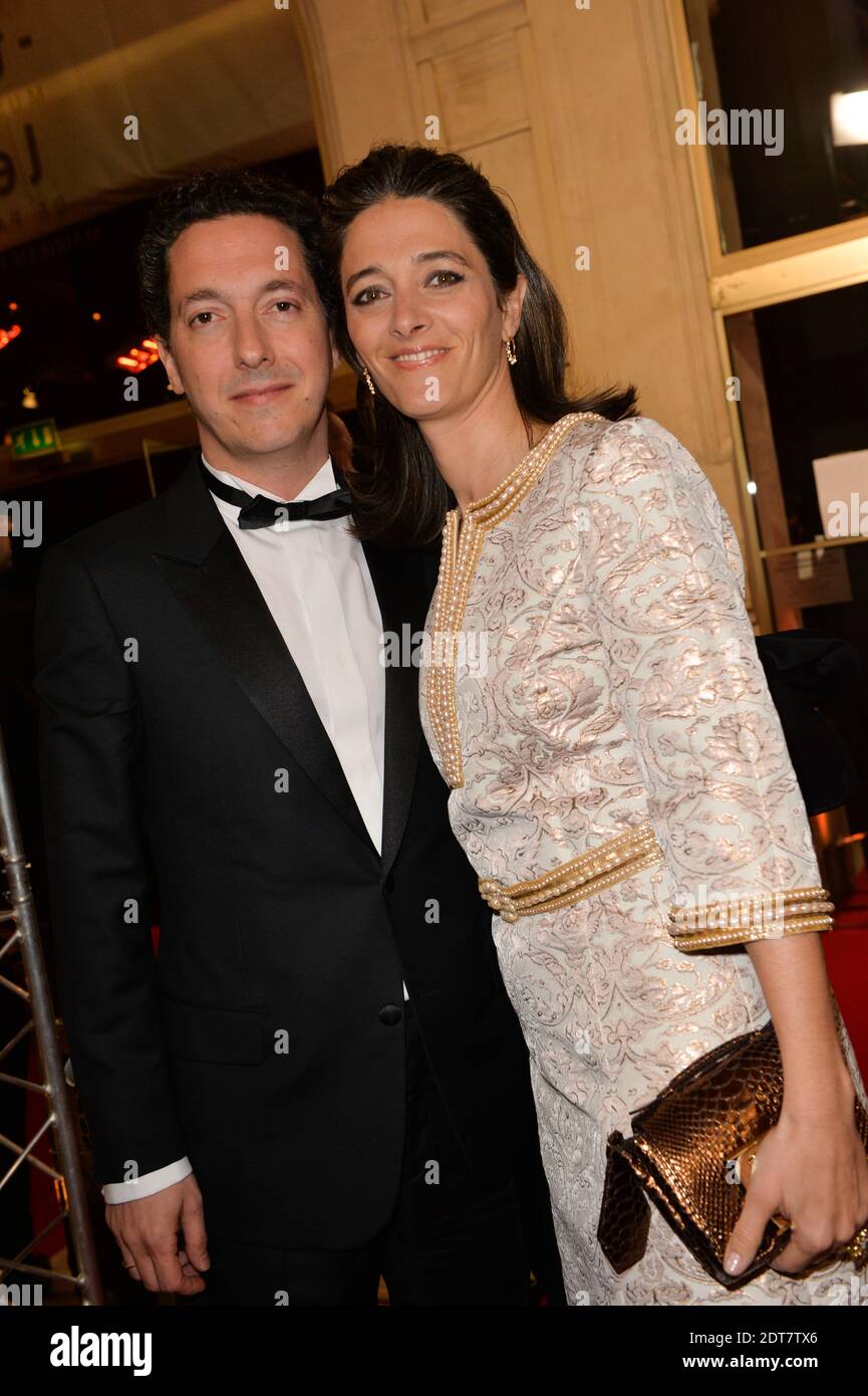 Guillaume Gallienne and his wife Amandine arriving at the 39th Annual ...